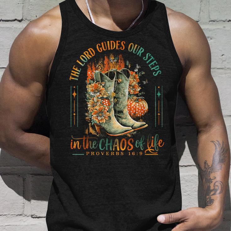The Lord Guides Our Steps In The Chaos Of Life Proverbs 16 Tank Top ...