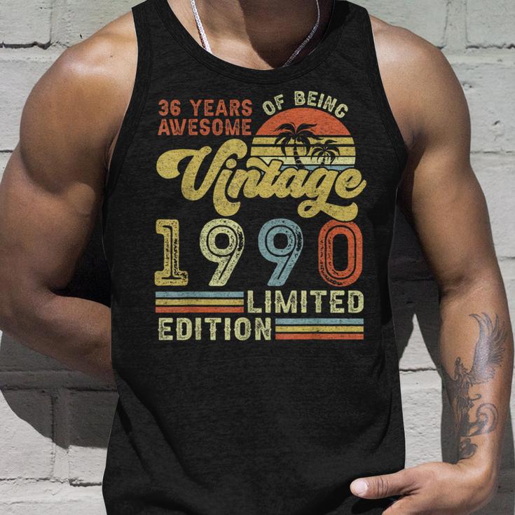 Vintage 1990 Limited Edition 36-Year-Old 36th Birthday Tank Top - Monsterry
