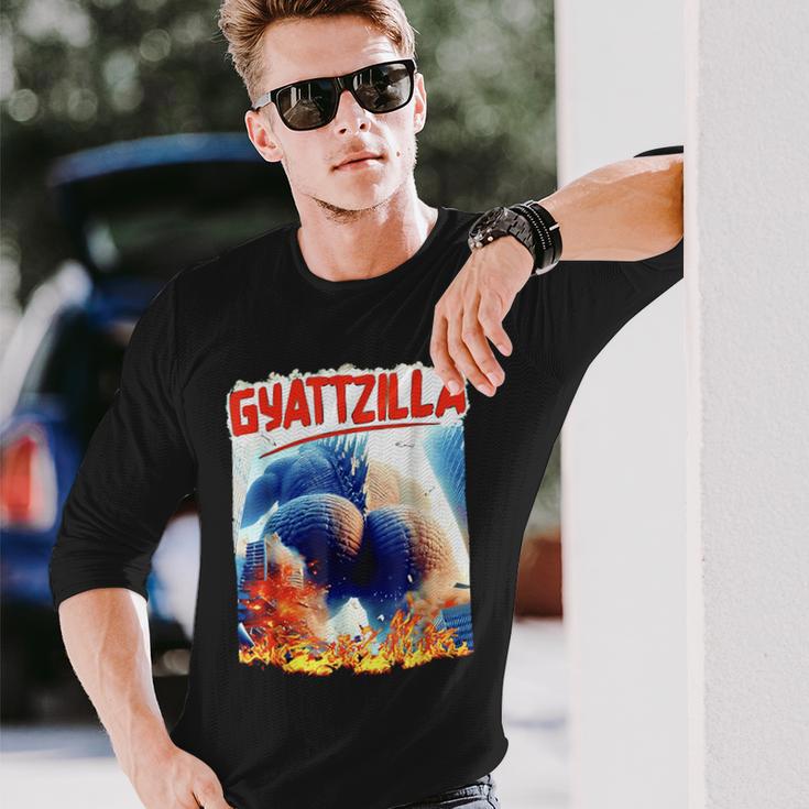 Gyatt Zilla Thic Zilla & Meme Gyatt Zilla Cute Long Sleeve T-Shirt ...