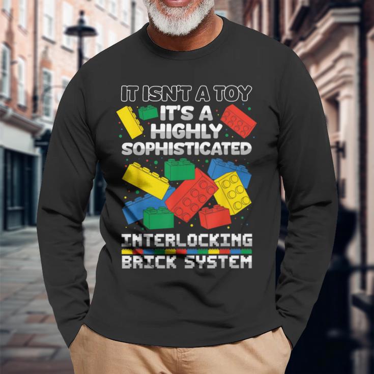 It Isn't A Toy It's Interlocking Brick System Brick Builder Long Sleeve ...