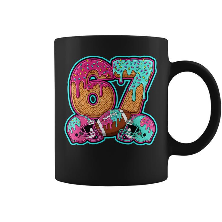 67 Six Seven Meme American Football Number 67 Coffee Mug | Mazezy