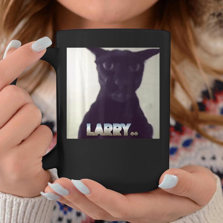 Evil Larry Meme Larry Cat Meme Cursed Memes Brainrot Memes Coffee Mug ...