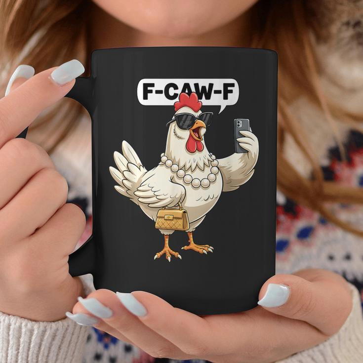 F CAW F Hen Chicken Selfie Sassy Women Meme Fashion Shopping Coffee Mug ...