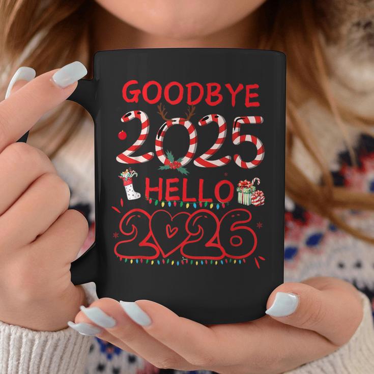 Goodbye 2025 Hello 2026 Merry Christmas Happy New Year 2026 Coffee Mug ...