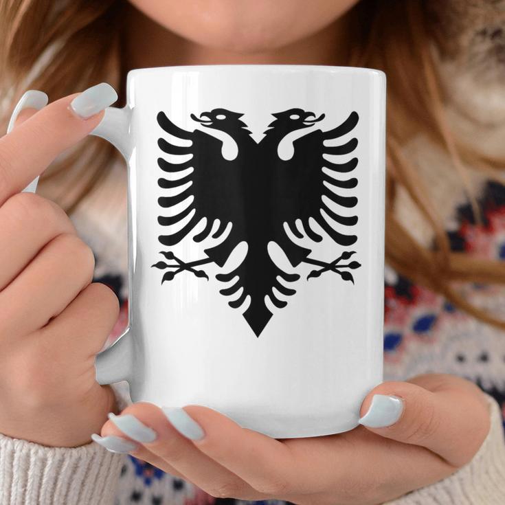 Albanian Flag Double Eagle Red Tank Top Coffee Mug | Mazezy