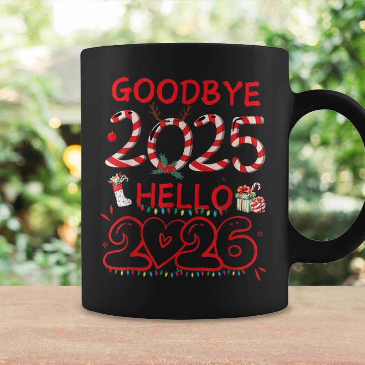 Goodbye 2025 Hello 2026 Merry Christmas Happy New Year 2026 Coffee Mug ...