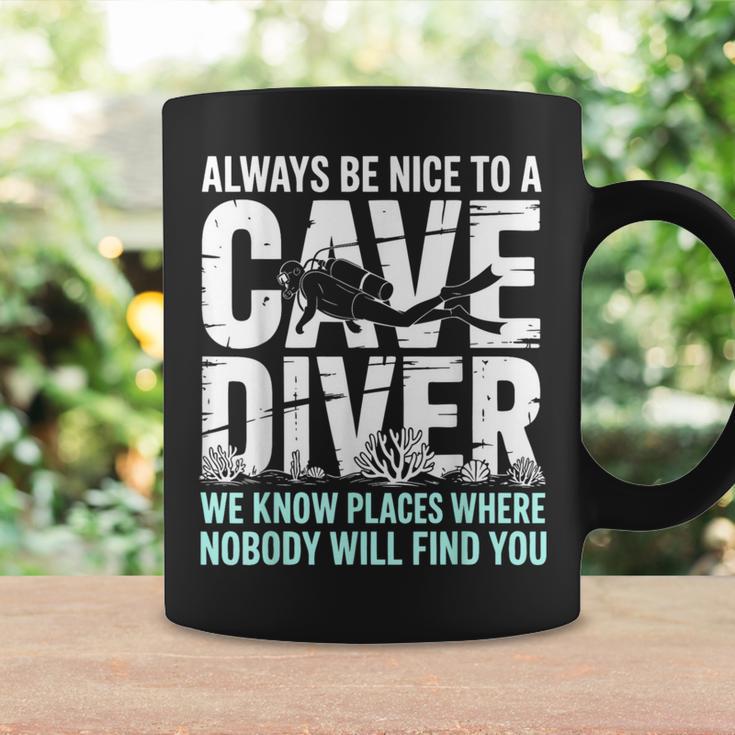 Hilarious Cave Diver Diving Coffee Mug | Mazezy