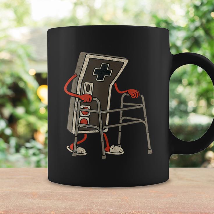 Retro Video Game Controller With Walker Gamer Gaming Coffee Mug - Seseable