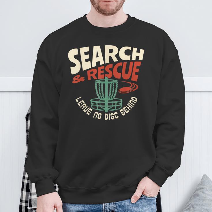 Search & Rescue Leave No Disc Behind Disc Golf Player Sweatshirt ...