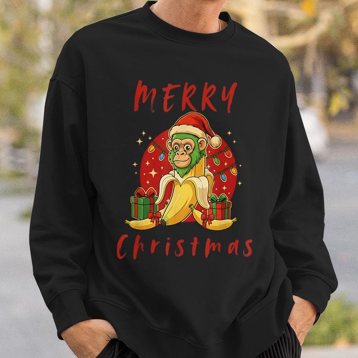 Italian Brainrot Christmas Chimpanzini Bananini Christmas Sweatshirt ...