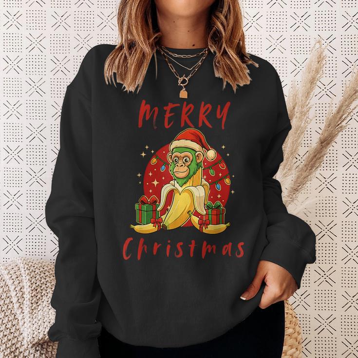 Italian Brainrot Christmas Chimpanzini Bananini Christmas Sweatshirt ...