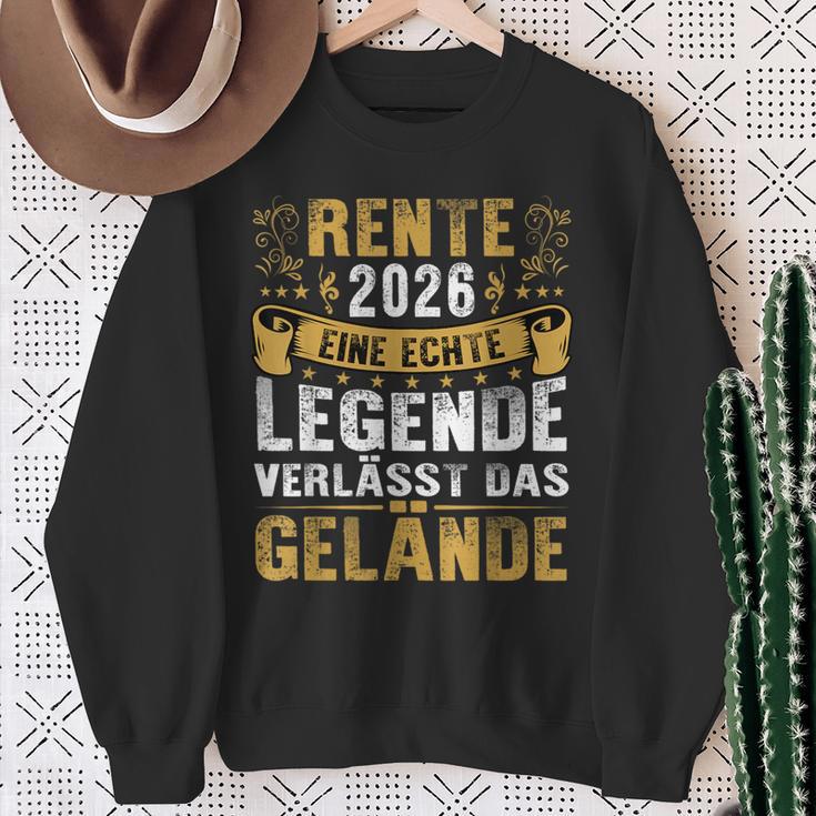 Rente 2026 Eine Echte Legendeerlässt Das Gelände Rentner Sweatshirt ...
