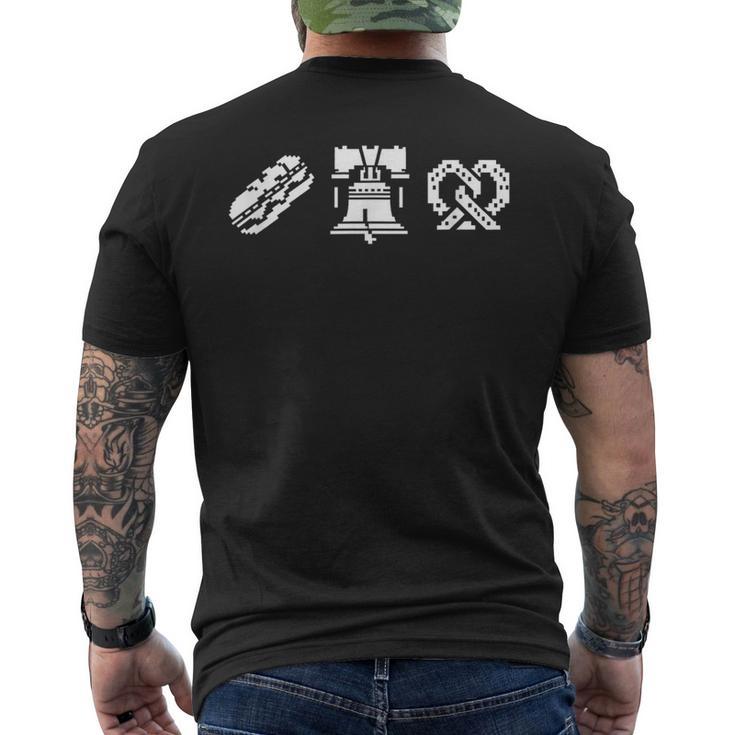 Cheesesteak Liberty Bell Soft Pretzel Philadelphia Pa Philly Men's T ...