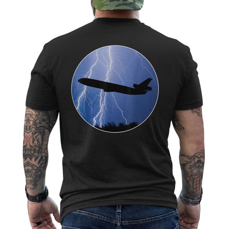 DC-10 Passenger Jet Plane Aviation Plane Spotting Men's Back Print T ...