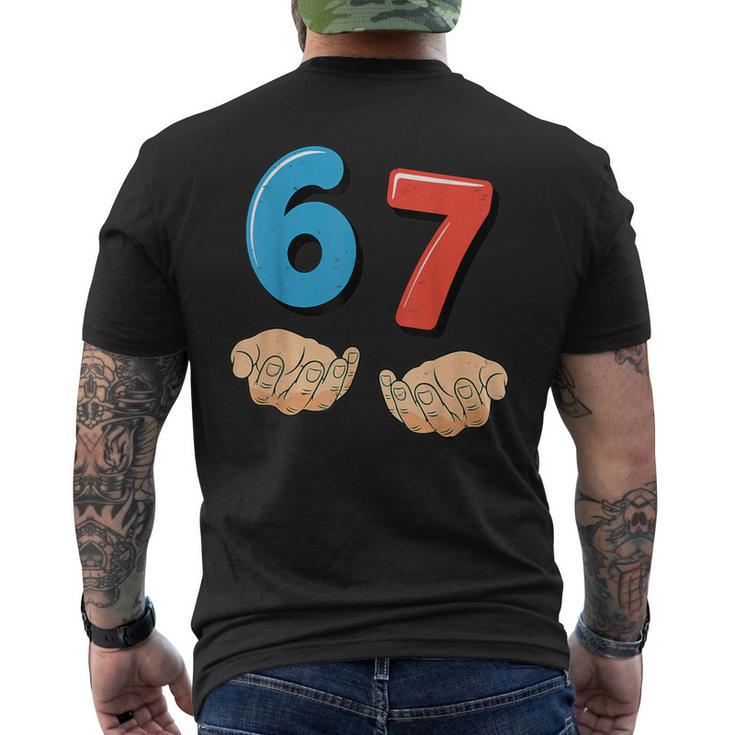 Six Seven 6 7 Meme Gen Alpha Slang 67 Hands 67 Costume Men's T-shirt ...