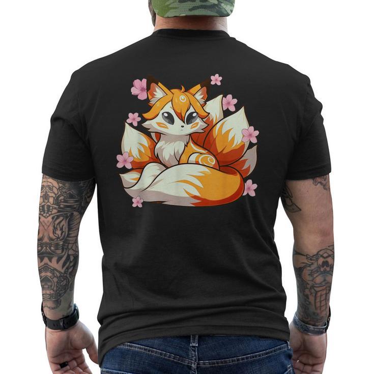 Kitsune Japonais Renard À Neuf Queues Créature Mythique T-shirt imprimé ...