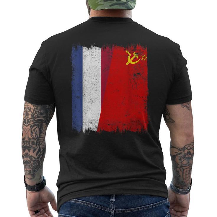 Netherlands Soviet Union Flag Dutch USSR Heritage Men's Back Print T ...