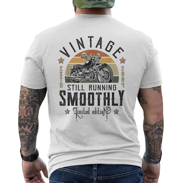 Still Running Smoothly Est 2004 21st Birthday Biker Men's Back Print T ...