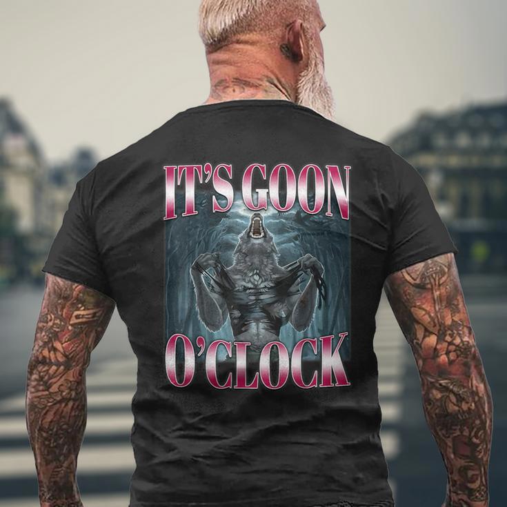 It's Goon O'clock Alpha Wolf Meme Embarrassing Humor Men's T-shirt Back ...
