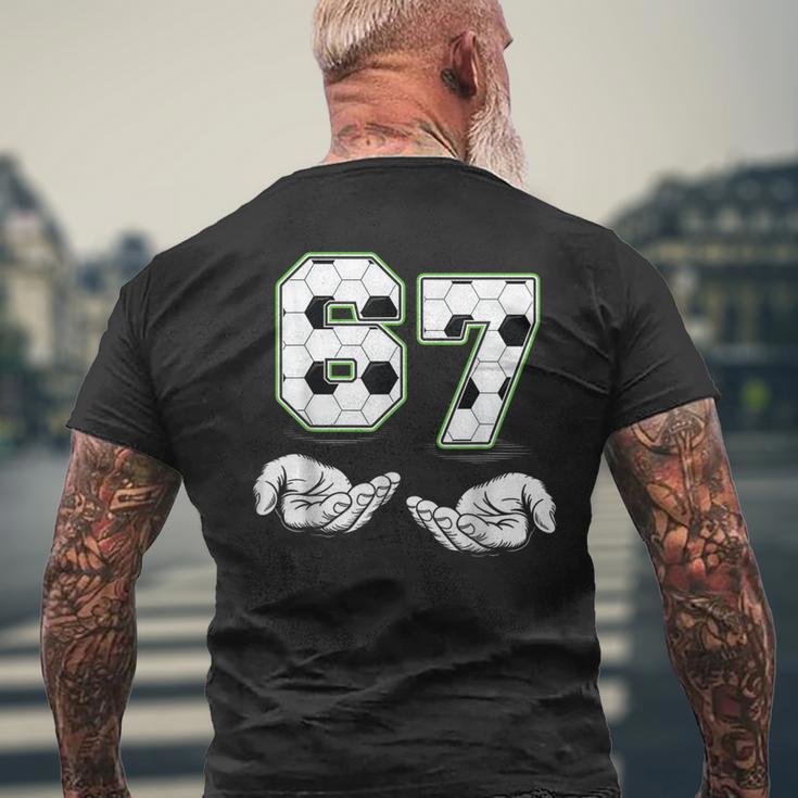 Soccer 67 Six Seven Gen Alpha 67 Meme Men's Back Print T-Shirt | Mazezy