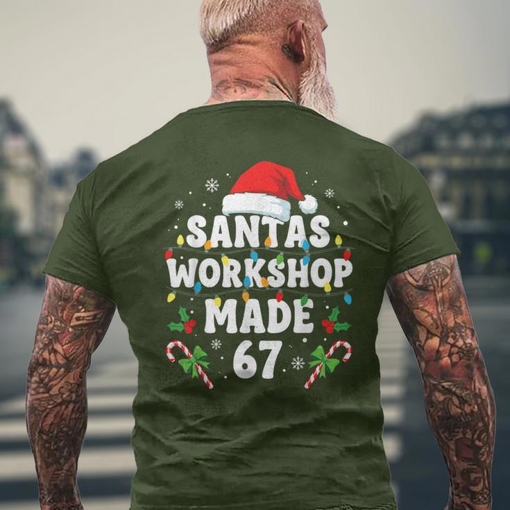 Santas Workshop Made 67 Six Seven Christmas 67 Meme Men's T-shirt Back ...