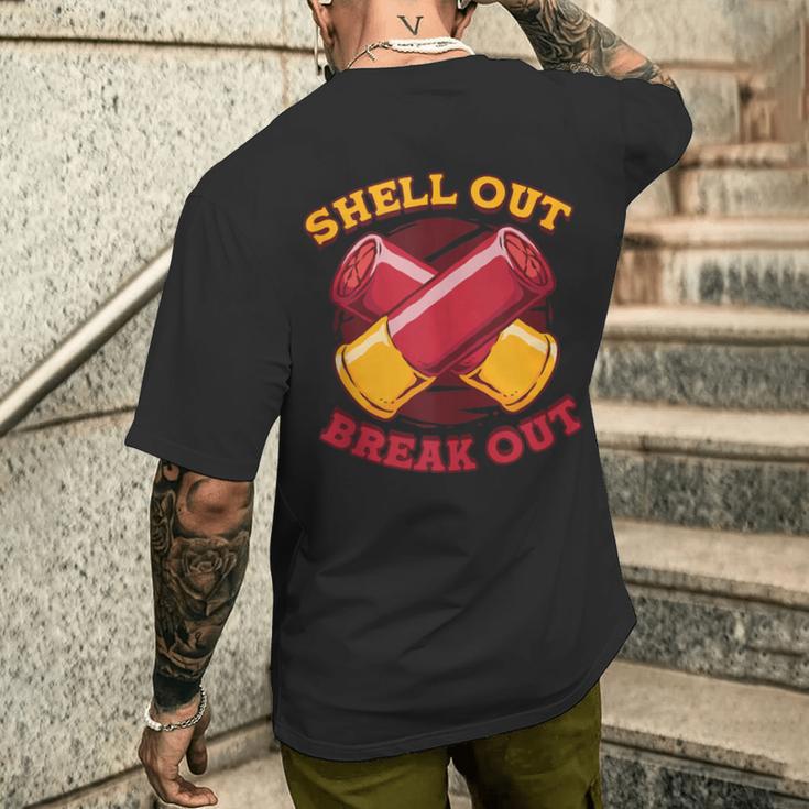 Clay Shooting Shell Out Break Out Tank Top Men's Back Print T-Shirt ...