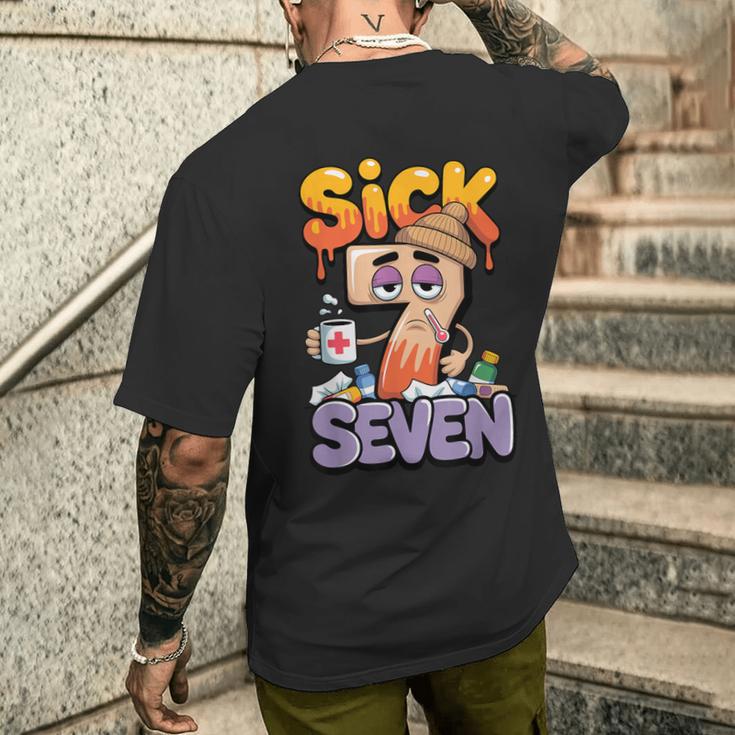 Sick Seven Six Seven 6 7 67 Gen Alpha Slang 6-7 Meme Men's T-shirt Back ...