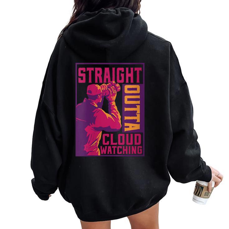 Weather Forecaster Meteorologist Cloud Watching Women Oversized Hoodie ...