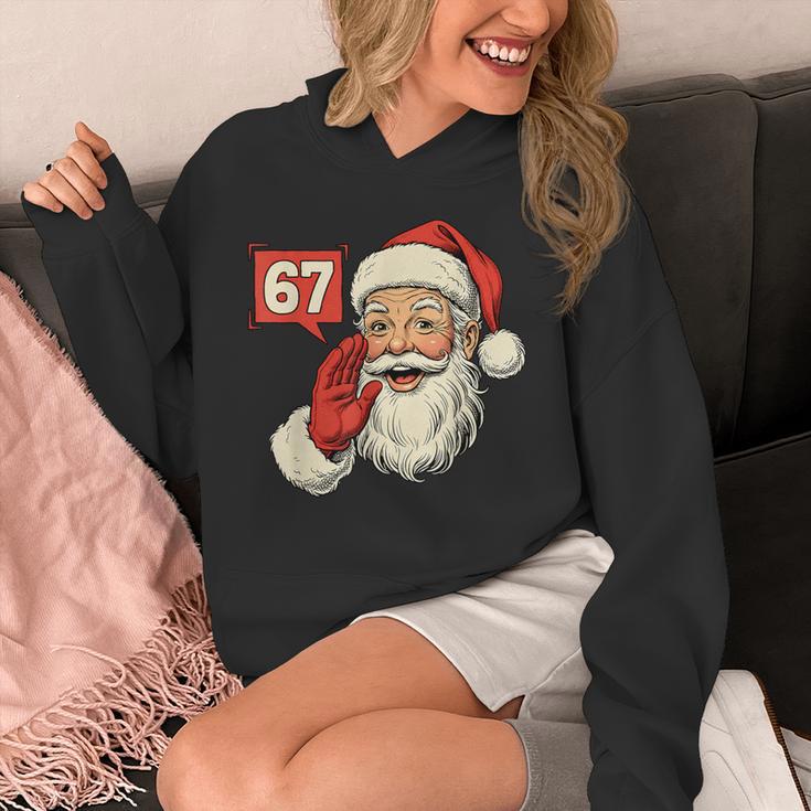 67 Meme Six Seven Santa Christmas Gen Z Alpha Meme Hoodie - Monsterry
