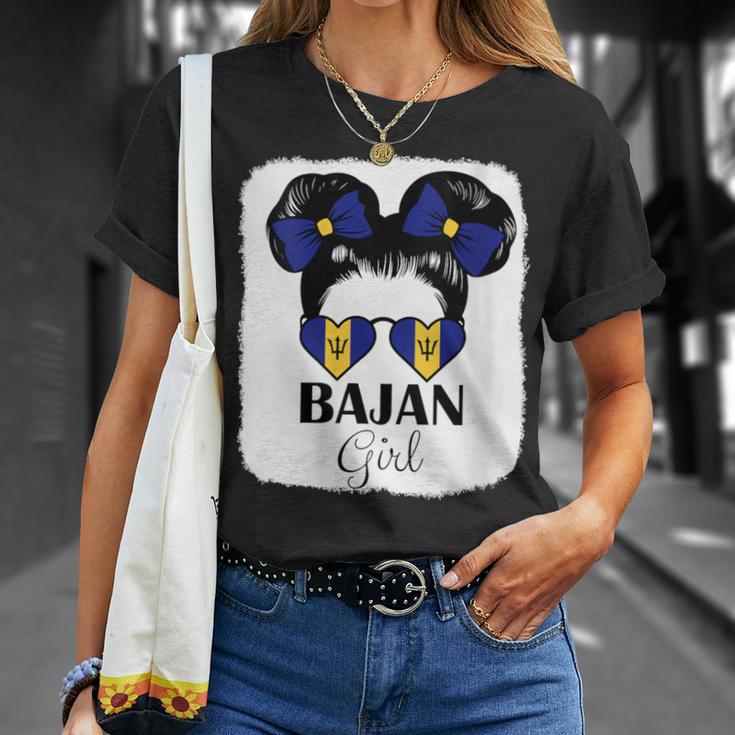 Bajan Girl Barbados Flag Roots Barbadian Pride Heritage T-Shirt | Mazezy