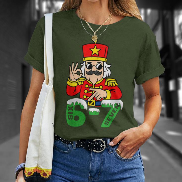 67 Meme Six Seven Christmas Gen Z Alpha Meme Slang T-Shirt - Monsterry UK