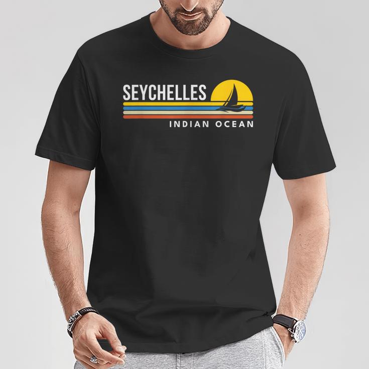Seychelles Indian Ocean Merch Africa Retro Souvenirs Sailing T-Shirt ...