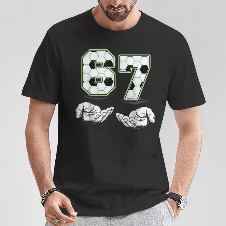 Soccer 67 Six Seven Gen Alpha 67 Meme T-Shirt | Mazezy