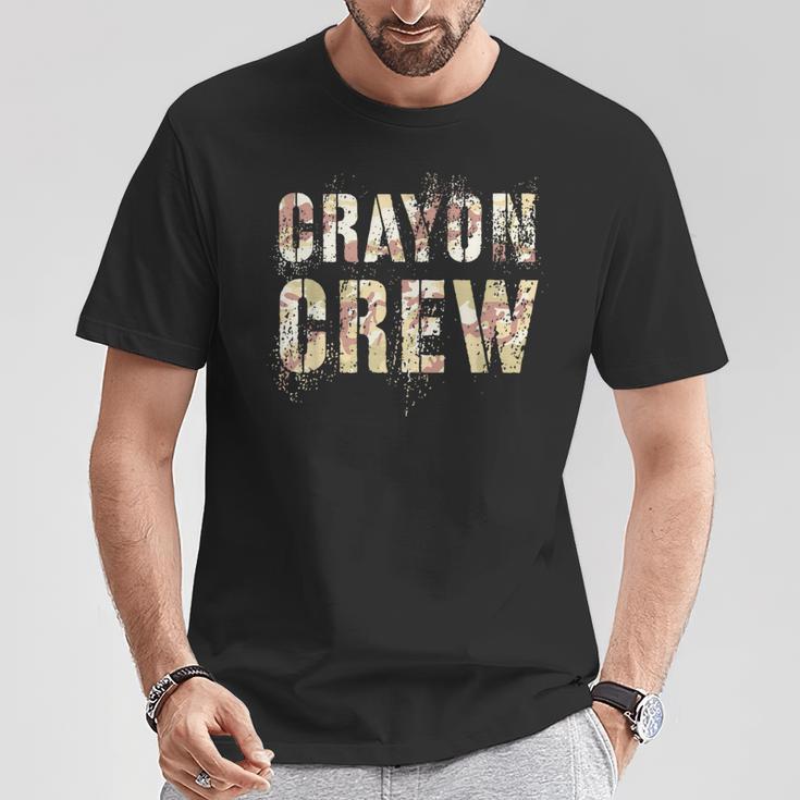 Veteran CRAYON CREW Eater Proud Officer Military Corp Theme T-Shirt ...