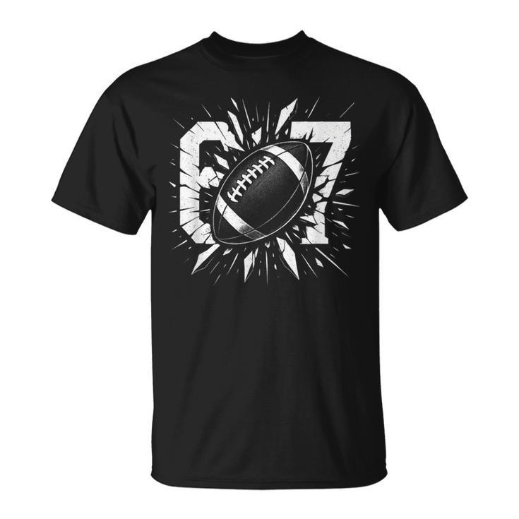 67 Six Seven Football Rugby Gen Alpha Brainrot Meme T-Shirt | Mazezy AU