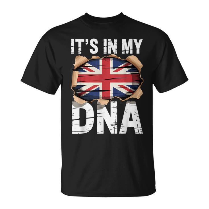 It’s In My DNA British Roots UK Flag Heritage United Kingdom T-Shirt ...