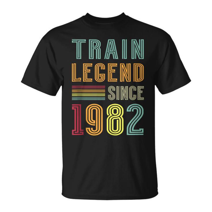 Train Legend 1982 43 Years Railroading Model Train Collector Tank Top T ...