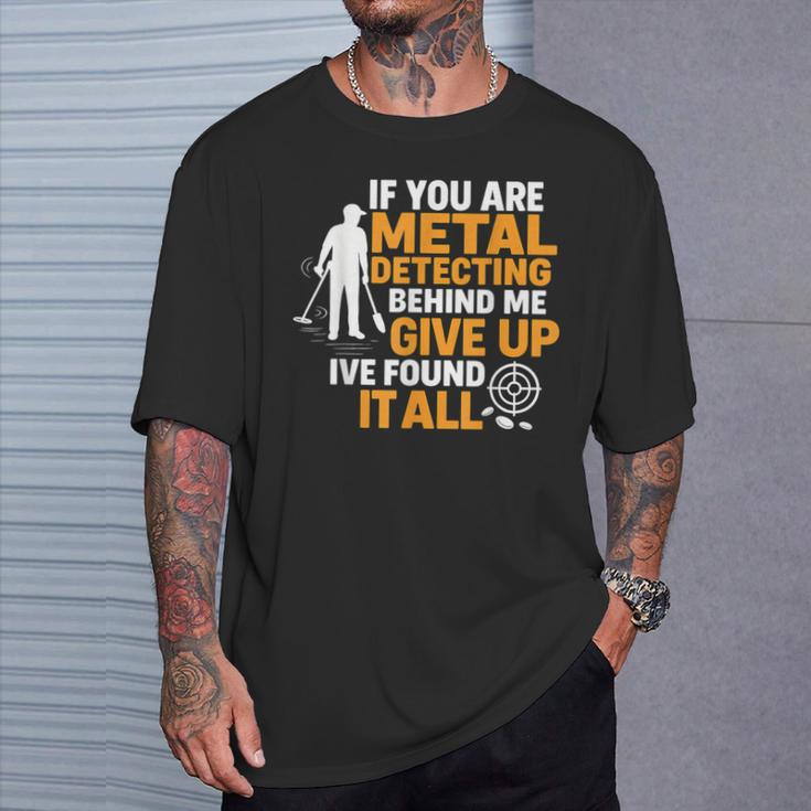 Metal Detector Detecting Present T-Shirt | Mazezy