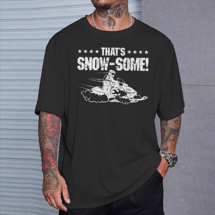 Snowmobile Motor Sled Snowmobiler T-Shirt | Mazezy