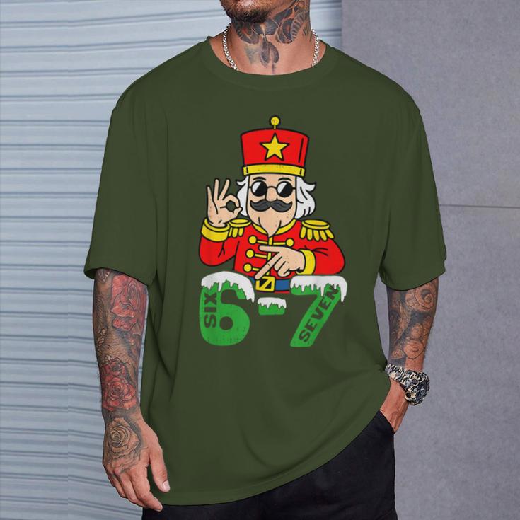 67 Meme Six Seven Christmas Gen Z Alpha Meme Slang T-Shirt - Monsterry