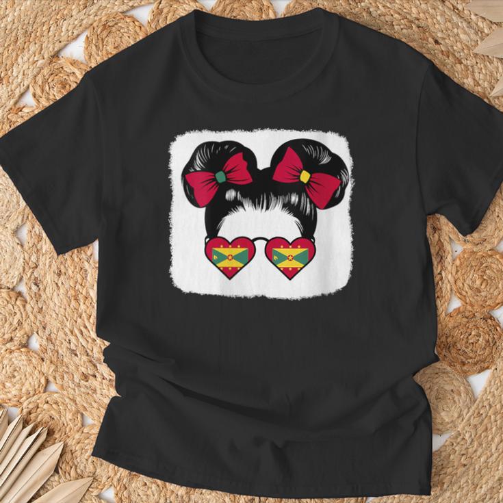 Grenadian Girl Grenada Pride Grenadian Flag Roots T-Shirt | Mazezy