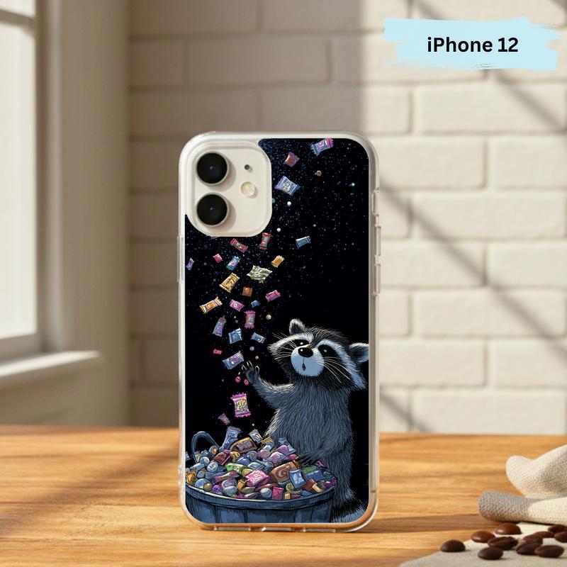 Cute Trashy Raccoon Candy Hunt Phone Case iPhone - Raccsy